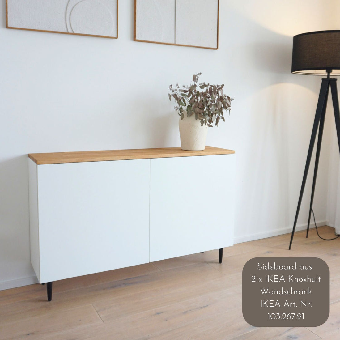 IKEA Knoxhult Hack – Küchenmodule mit Eiche Massivholzplatte aufwerten