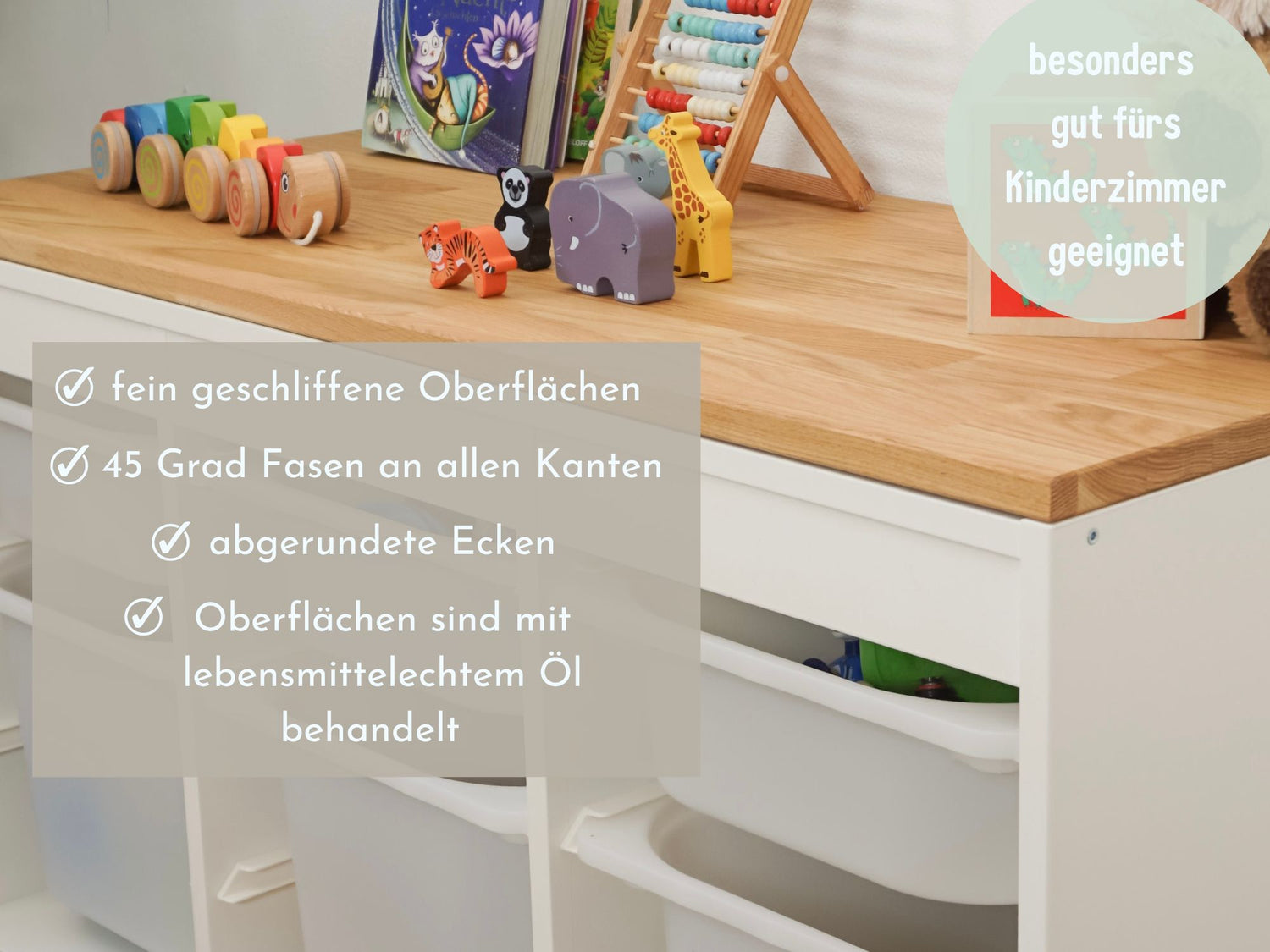 Holzplatte für IKEA Trofast